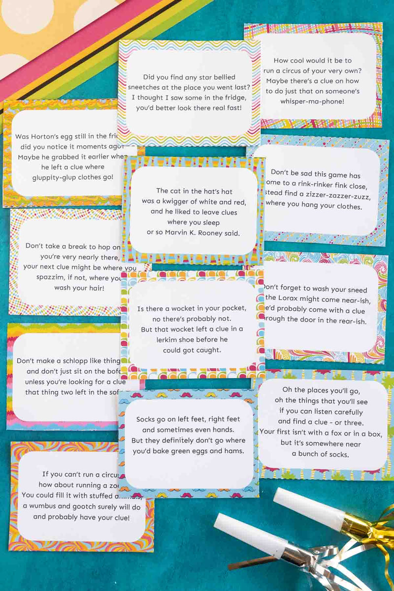 Dr Seuss Scavenger Hunt – Play Party Plan