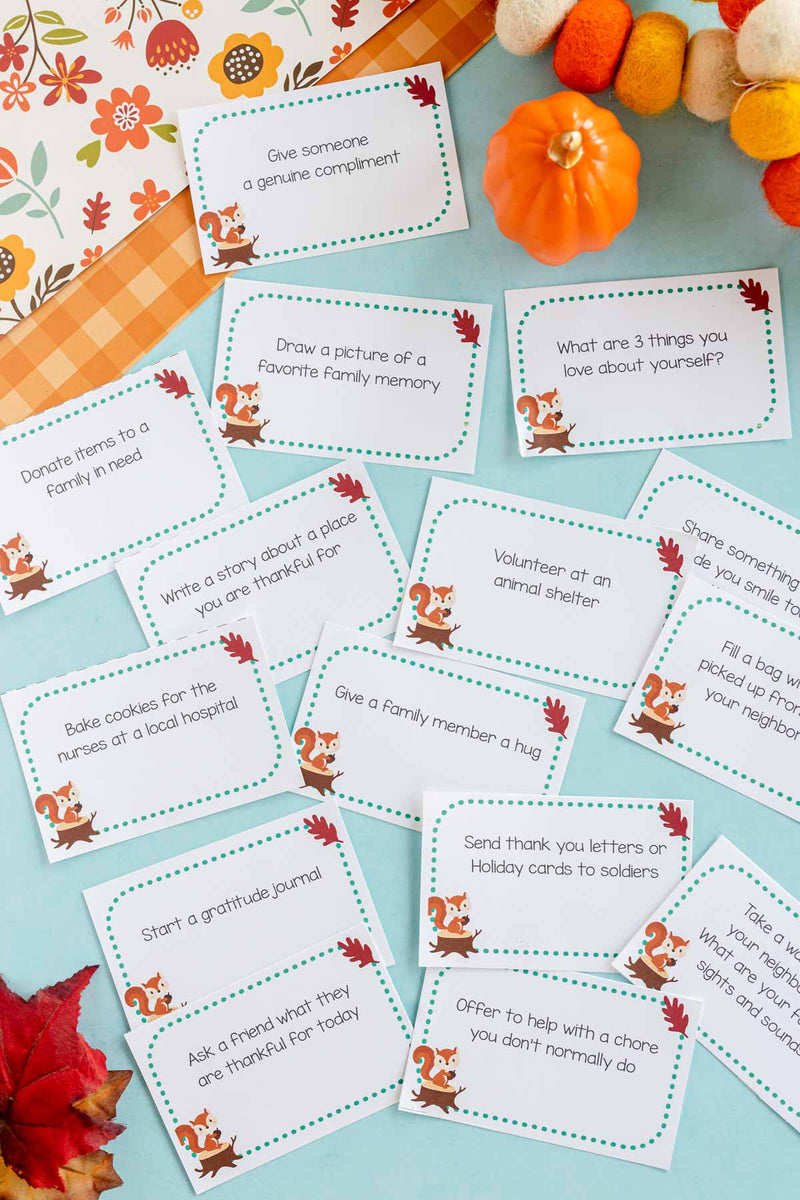 Gratitude Activity Cards – Play Party Plan