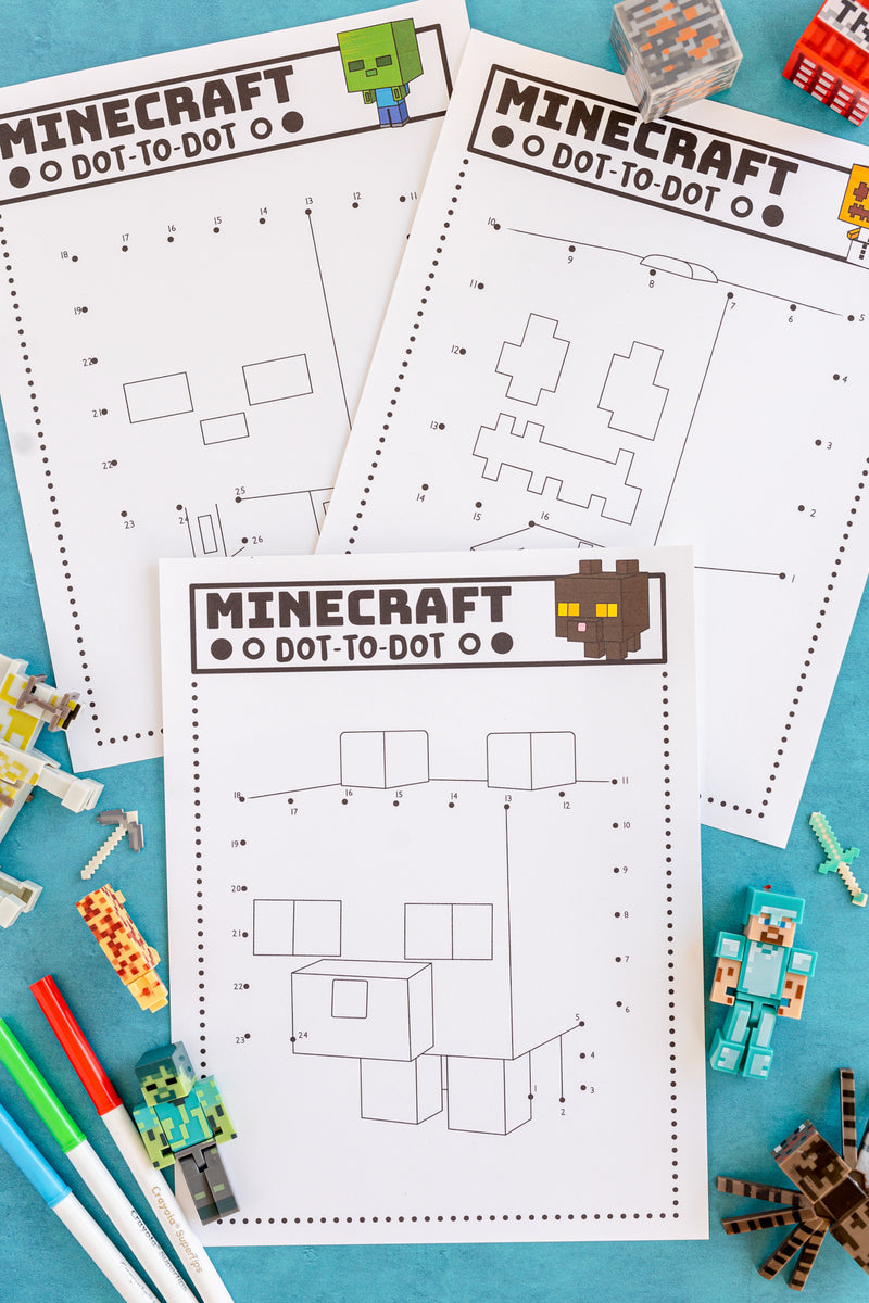 Printable Minecraft Activities – Play Party Plan