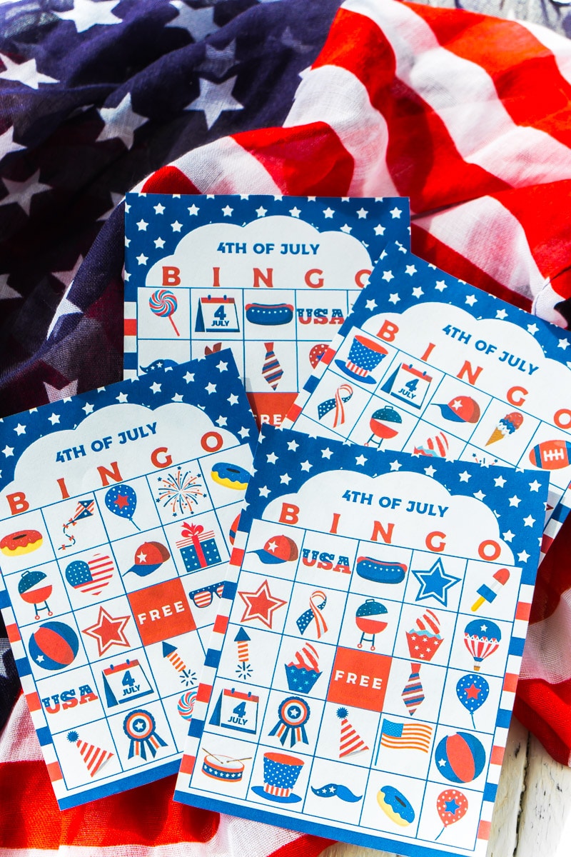 July 4th Bingo Cards (30 cards!) – Play Party Plan