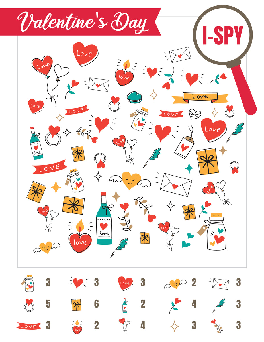 Valentine's Day i Spy – Play Party Plan