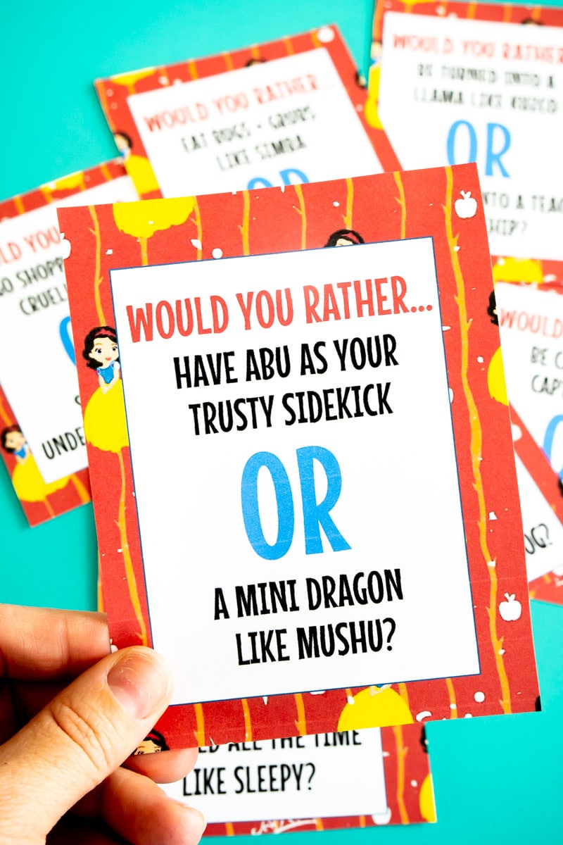 Disney Would You Rather Questions – Play Party Plan