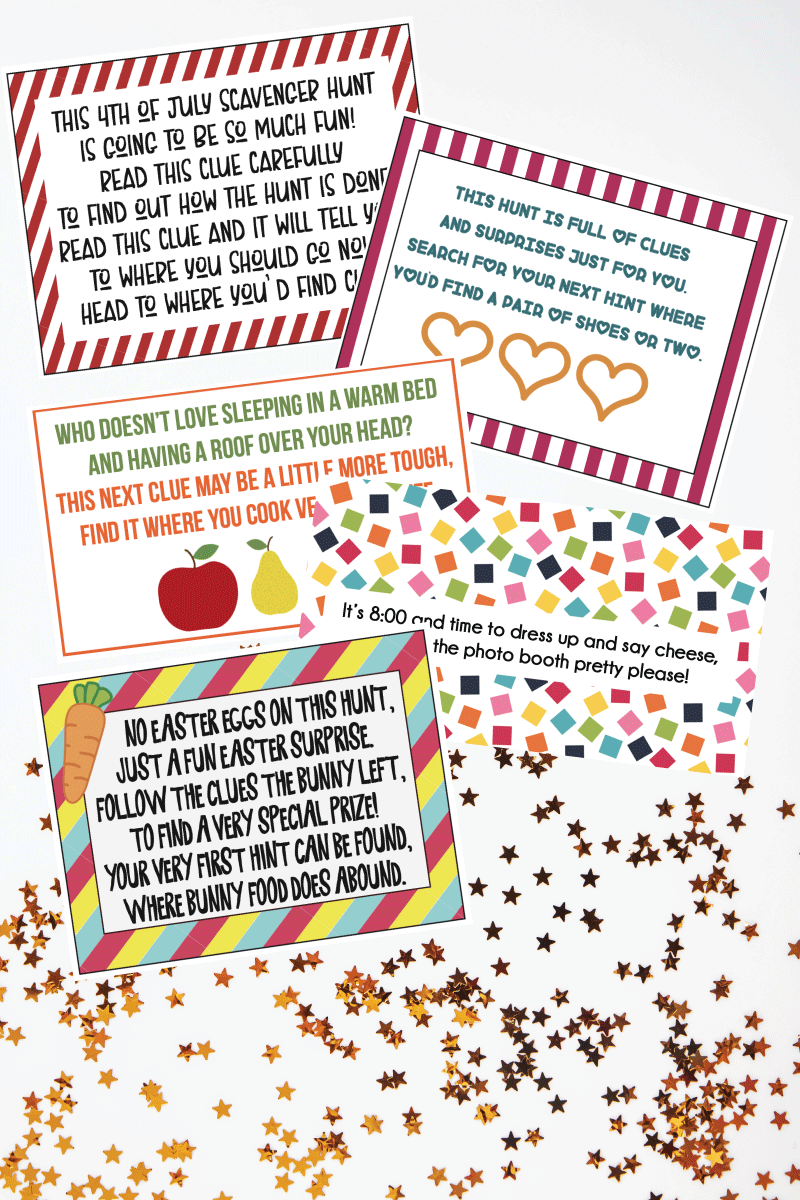 Seasonal Scavenger Hunt Clues Bundle (10 hunts!) – Play Party Plan