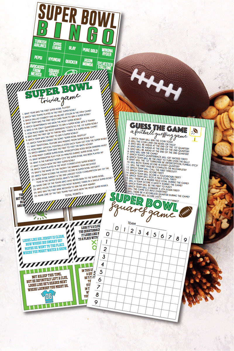 2025 Super Bowl/Football Game Bundle (11 games) – Play Party Plan