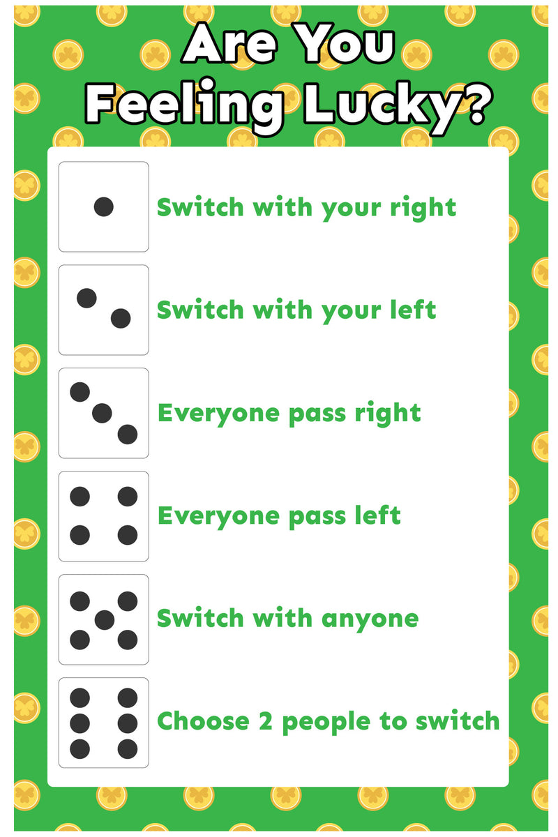 Are You Feeling Lucky Dice Game – Play Party Plan