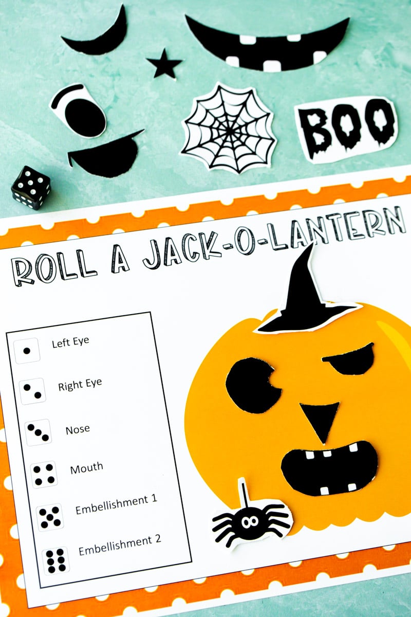 Roll a Jack O Lantern Game – Play Party Plan