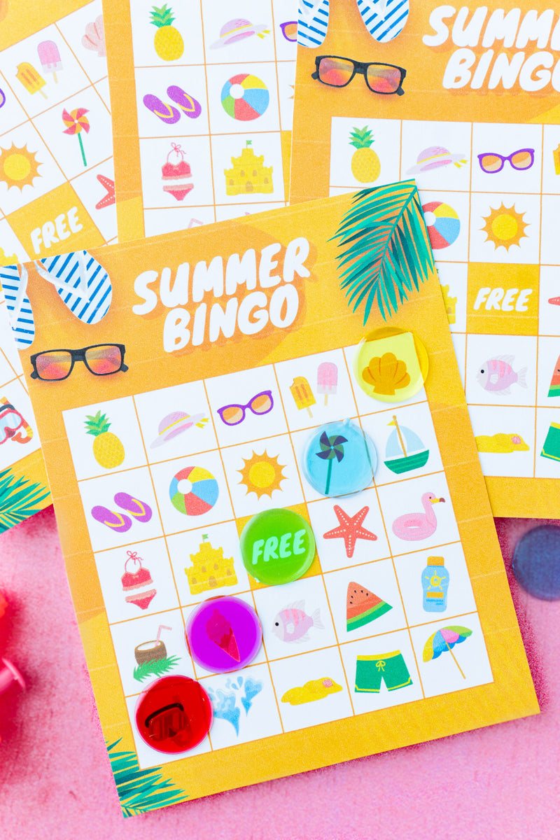 Summer Bingo Cards (20 unique cards!) – Play Party Plan