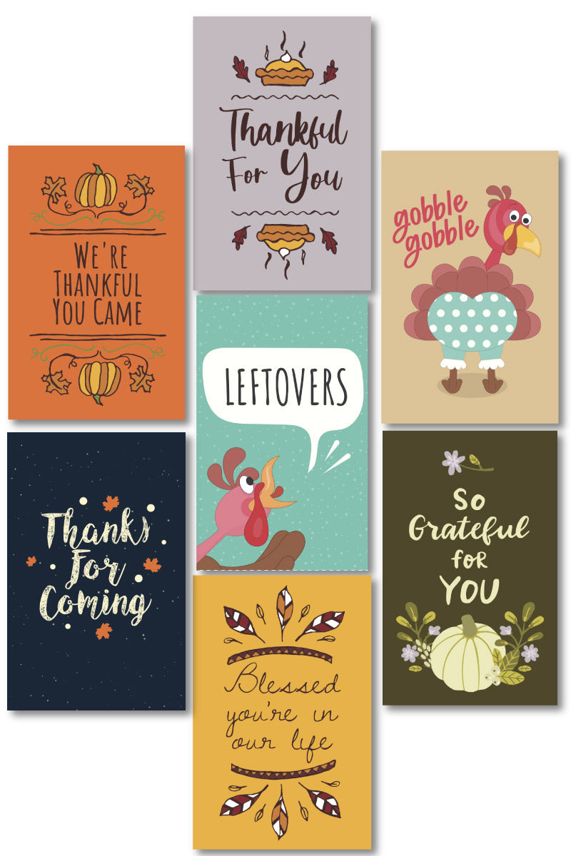 Thanksgiving Gift Tags (7 designs) – Play Party Plan