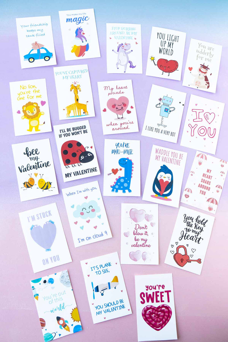 Printable Valentine Bundle (30+ valentines!) – Play Party Plan
