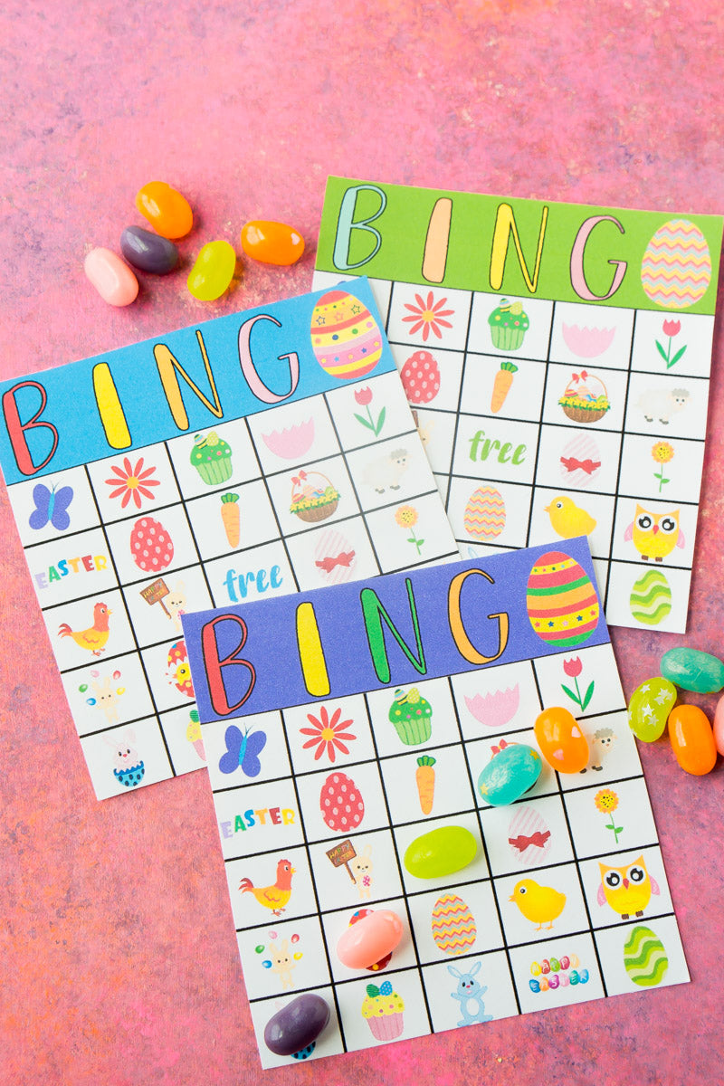 Easter Bingo Cards (12-40 cards) – Play Party Plan
