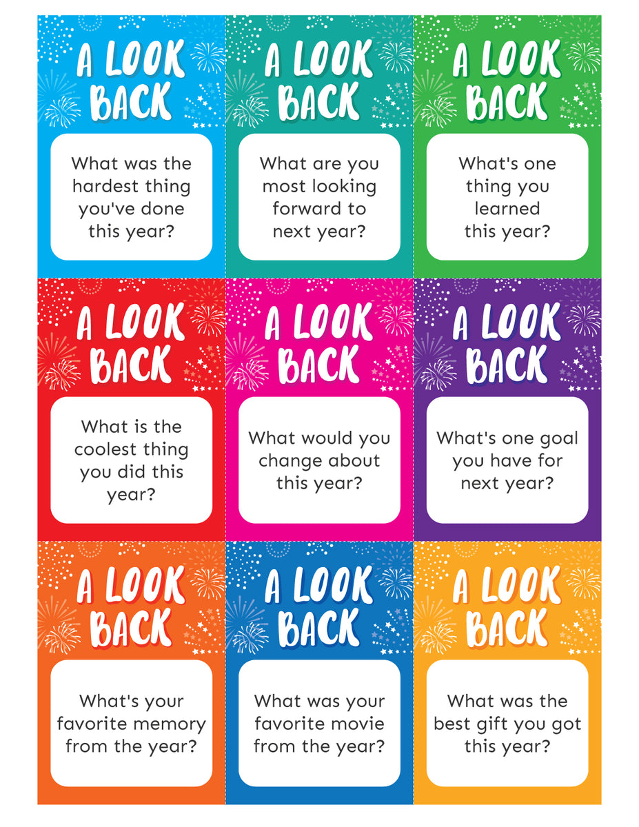 New Year's Eve Question Cards (50+ Questions) – Play Party Plan
