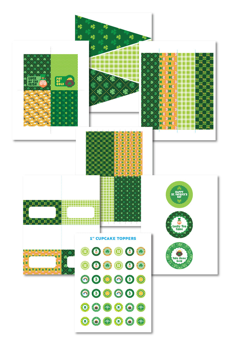 St. Patrick's Day Printable Decorations (17 pages) – Play Party Plan