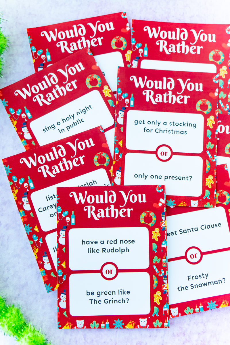 Christmas Would You Rather (50+ questions) – Play Party Plan