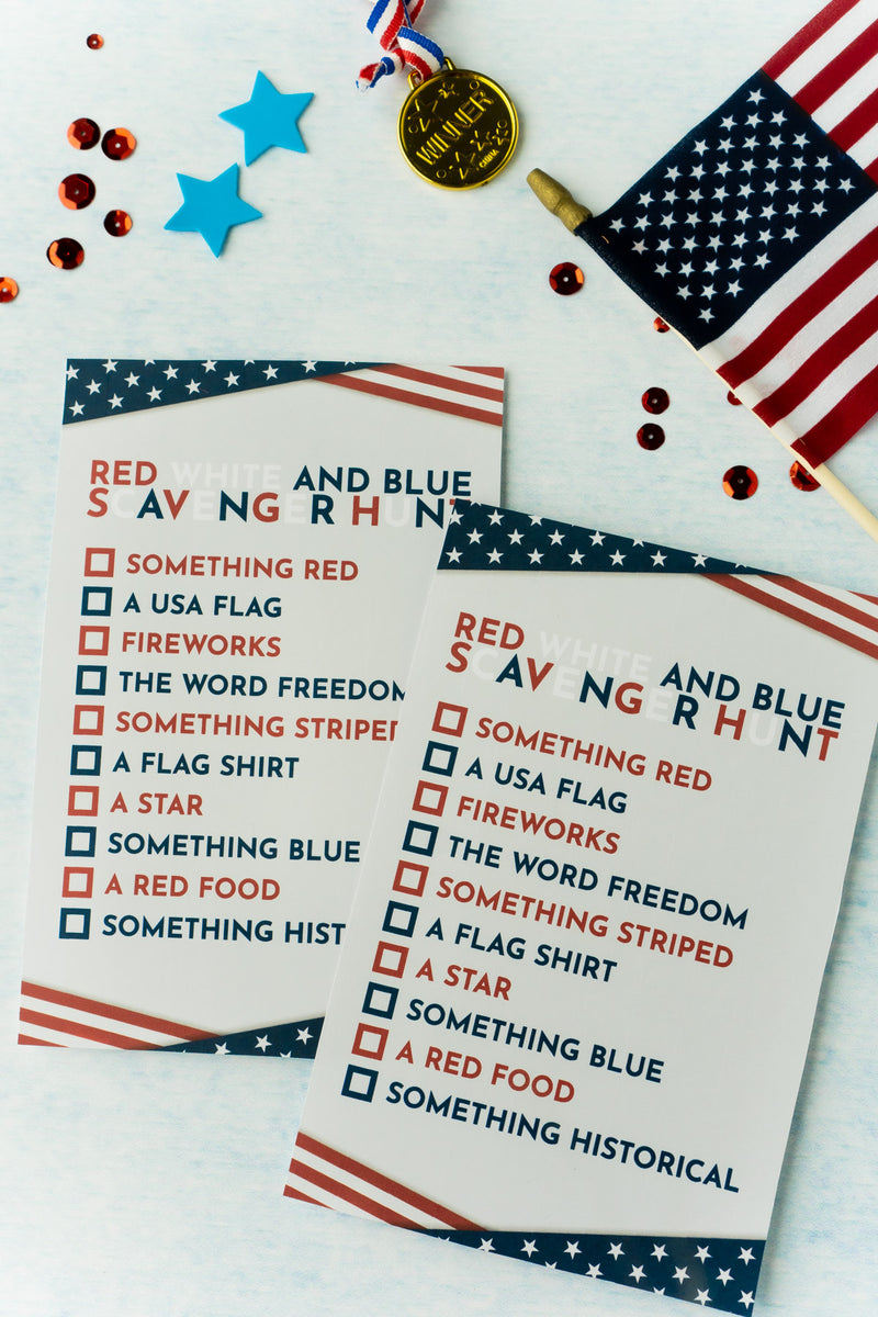 Red, White, and Blue Hunt – Play Party Plan