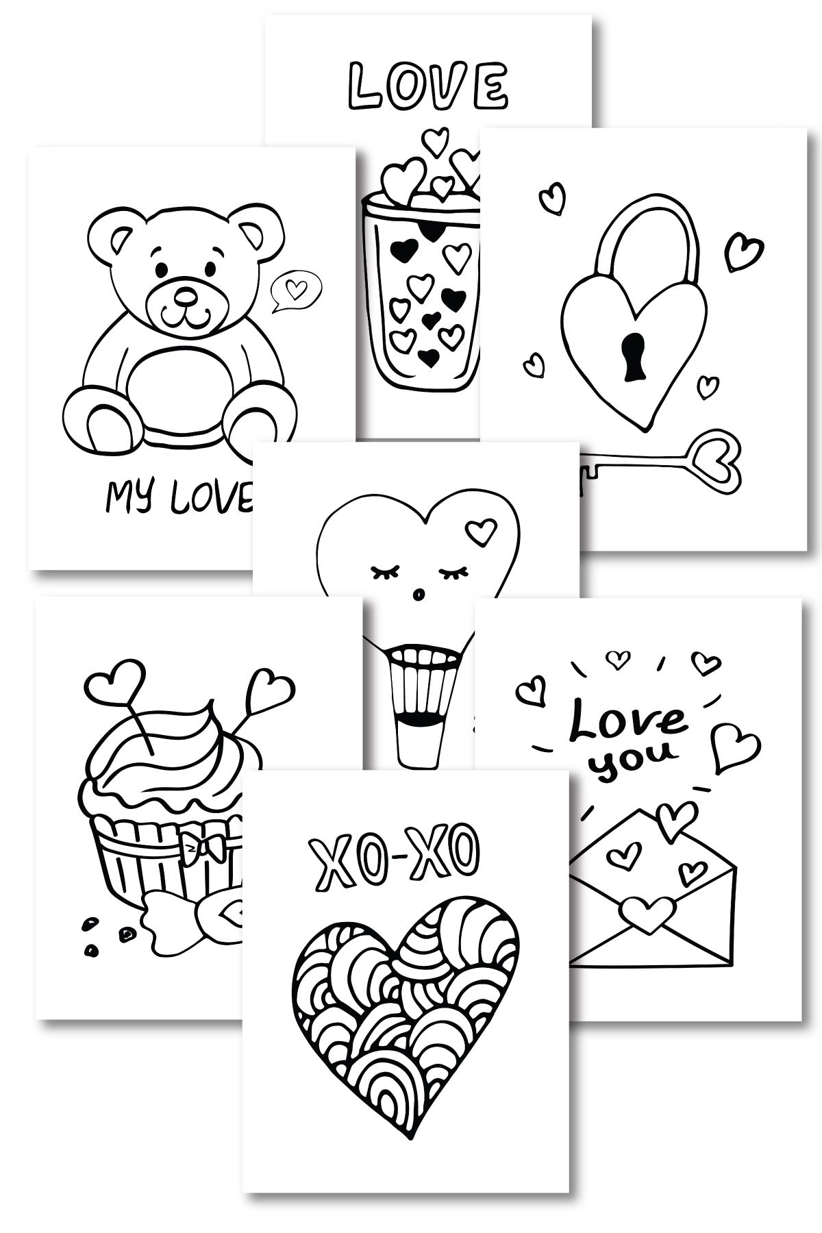 online coloring pages for valentines day